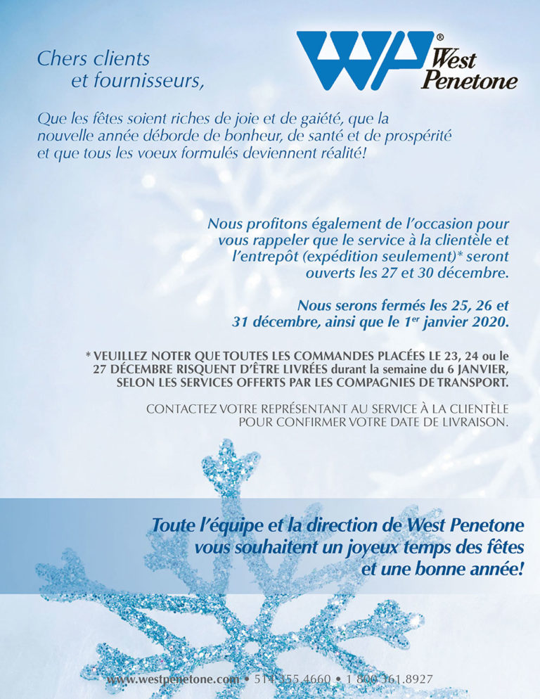 Horaire_Fetes_2019 - West Penetone Canada | Your cleaning solutions ...
